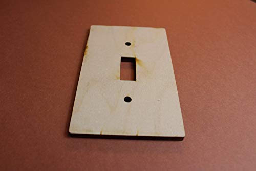 Lumos Nox Engraved Wood Light Switch Cover (Single)