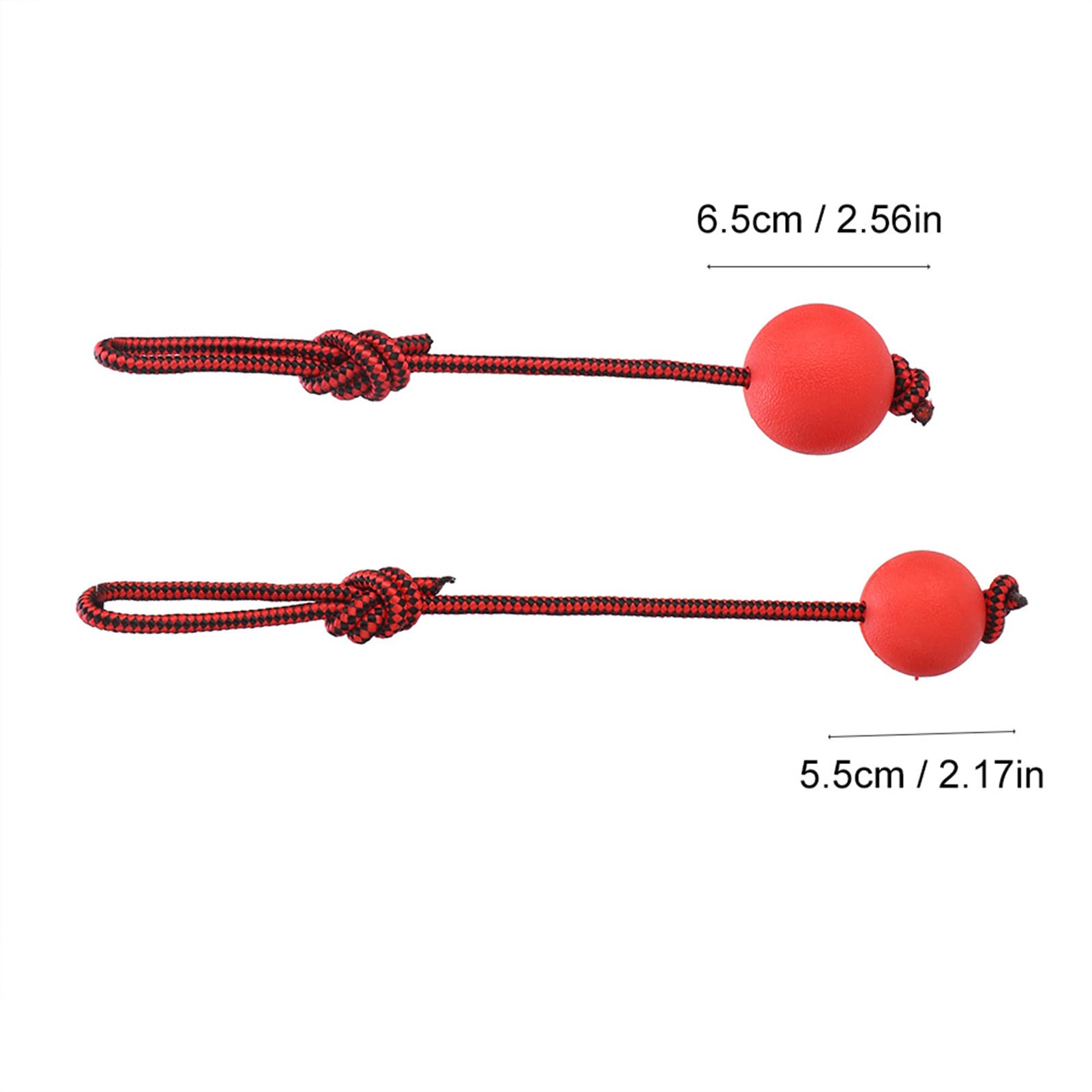 Qyebavge Dog Bite Training Ball with Rope – Durable Rubber Chew Toy for Dental Health, Interactive Play Pet Accessory