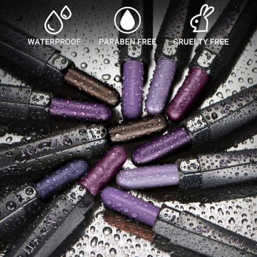 LUXAZA 6 PCS Neutral and Brown Metallic Eyeshadow Stick Pencil Crayon,Champagne Shimmer Cream Eye Brightener Stick Highlighter Makeup,Pro Waterproof & Long Lasting