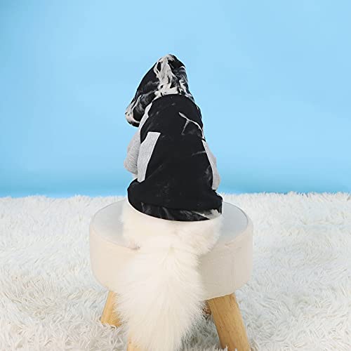 Neiwech Small Dogs Knitted Sweaters Medium Cats Soft Sweatshirts Pet Puppy Warm Winter Clothes Black Grey M 63S226
