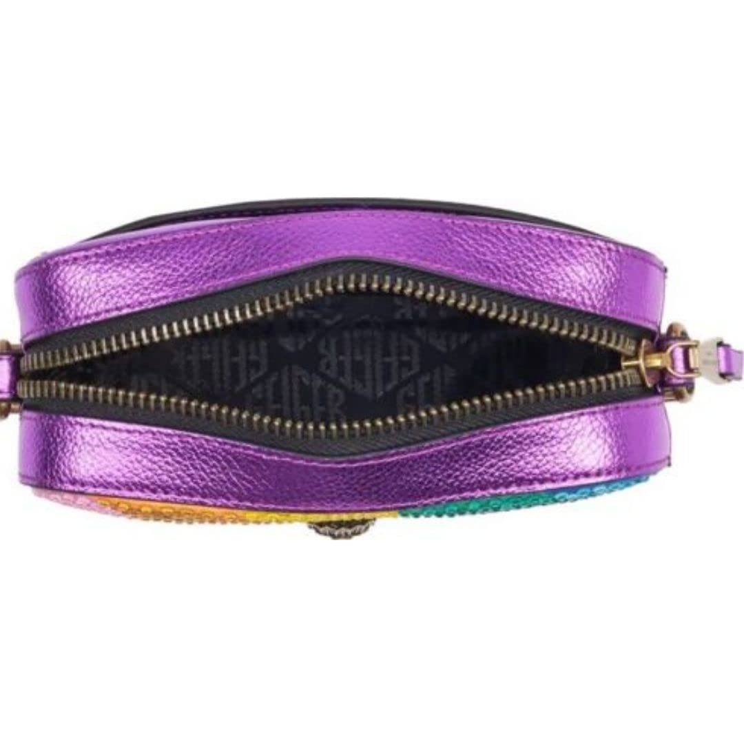 Kurt Geiger Women's Kensington Small Rainbow Beaded Camera Bag Crossbody