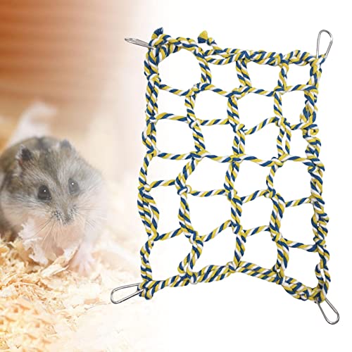 MagiDeal Bird Toys Hamster Hammock Rope Parrot Hammock Climbing Toy Climbing Toys Cage Toys Ladder Climbing Net for Parakeet Pet Parrot