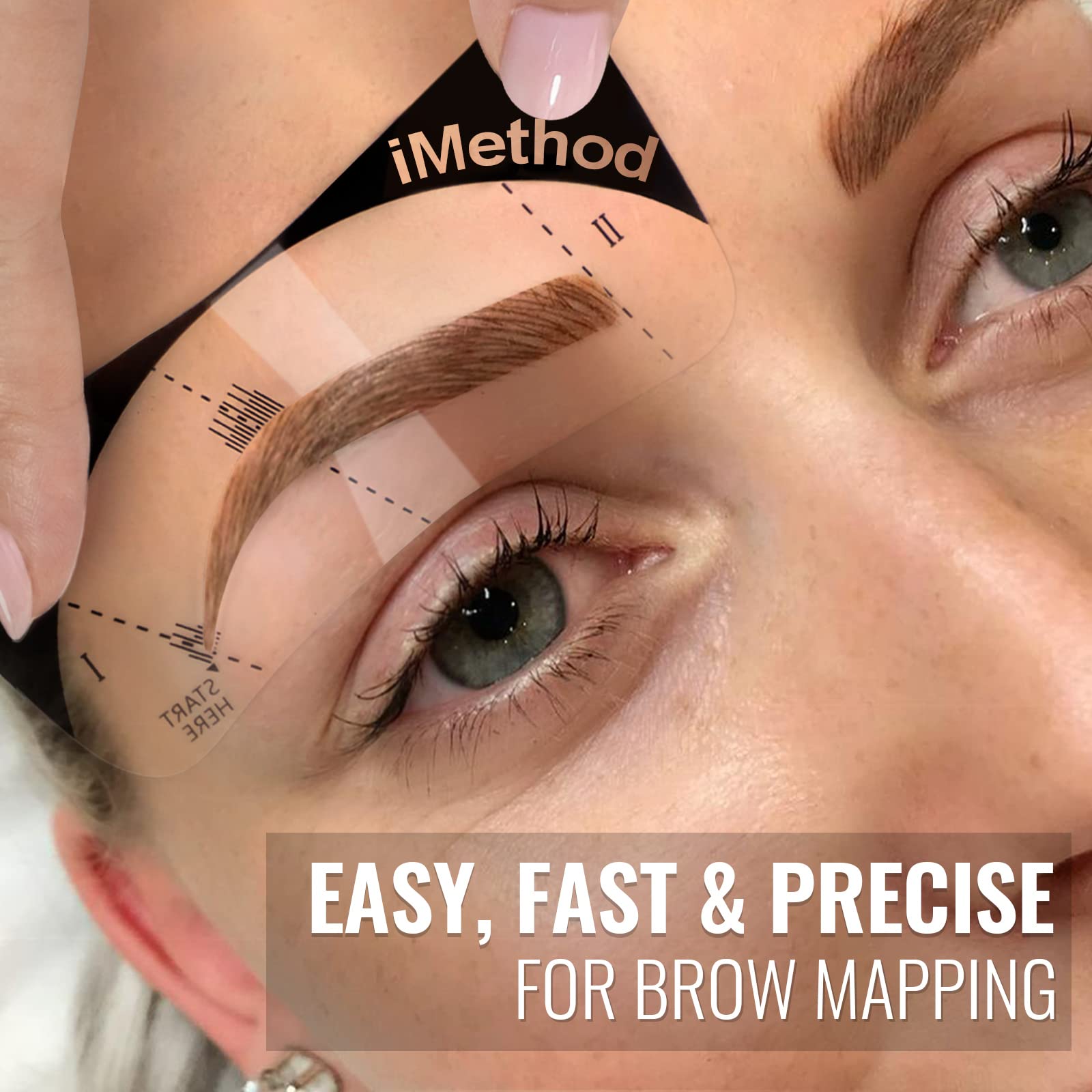 iMethod Eyebrow Stamp Dark Brown and iMethod 27 Eyebrow Stencil Kit