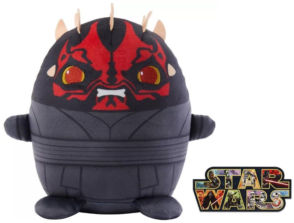 STAR WARS Cuutopia Plush 5-inch Toy, Rounded Soft Pillow Doll Inspired with Bonus Sticker (Darth Maul)