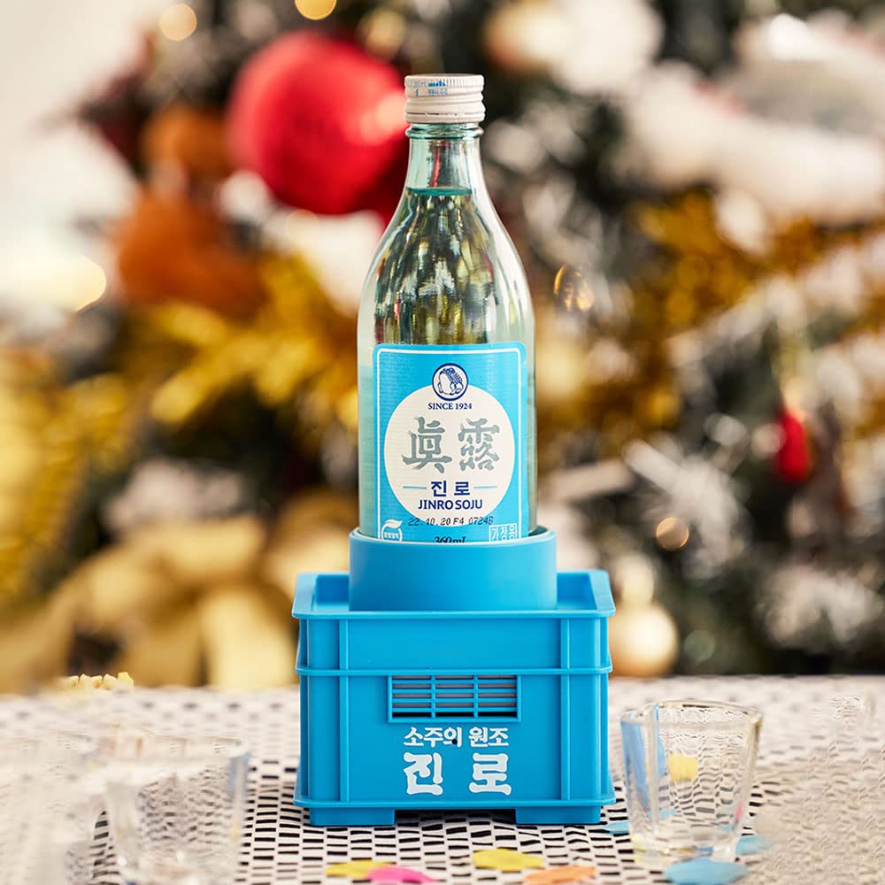 Jinro Soju Cooler Electric Cooler Can Cooler, Insulated Beverage Cooler, Electric Cup Thermocooler, Original Classic Soju Brand Merch, Korea, Soju [OFFICIAL LICENSE]