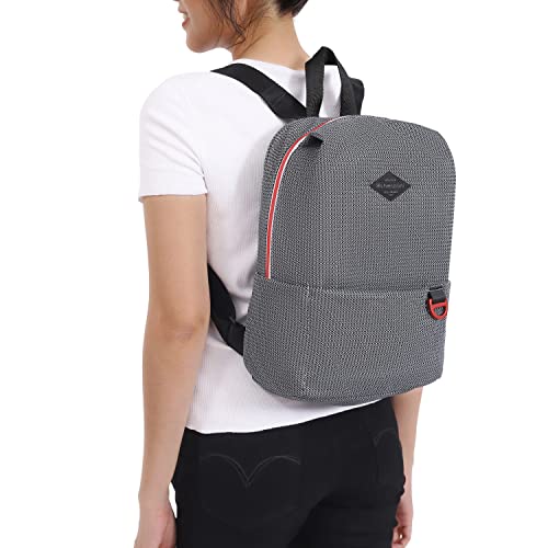 Sherpani Adaline, Nylon Mesh Backpack Purse, Small Backpack, Travel Bag, Fashion Bags for Women Fits 13 Inch Laptop (Graphite)