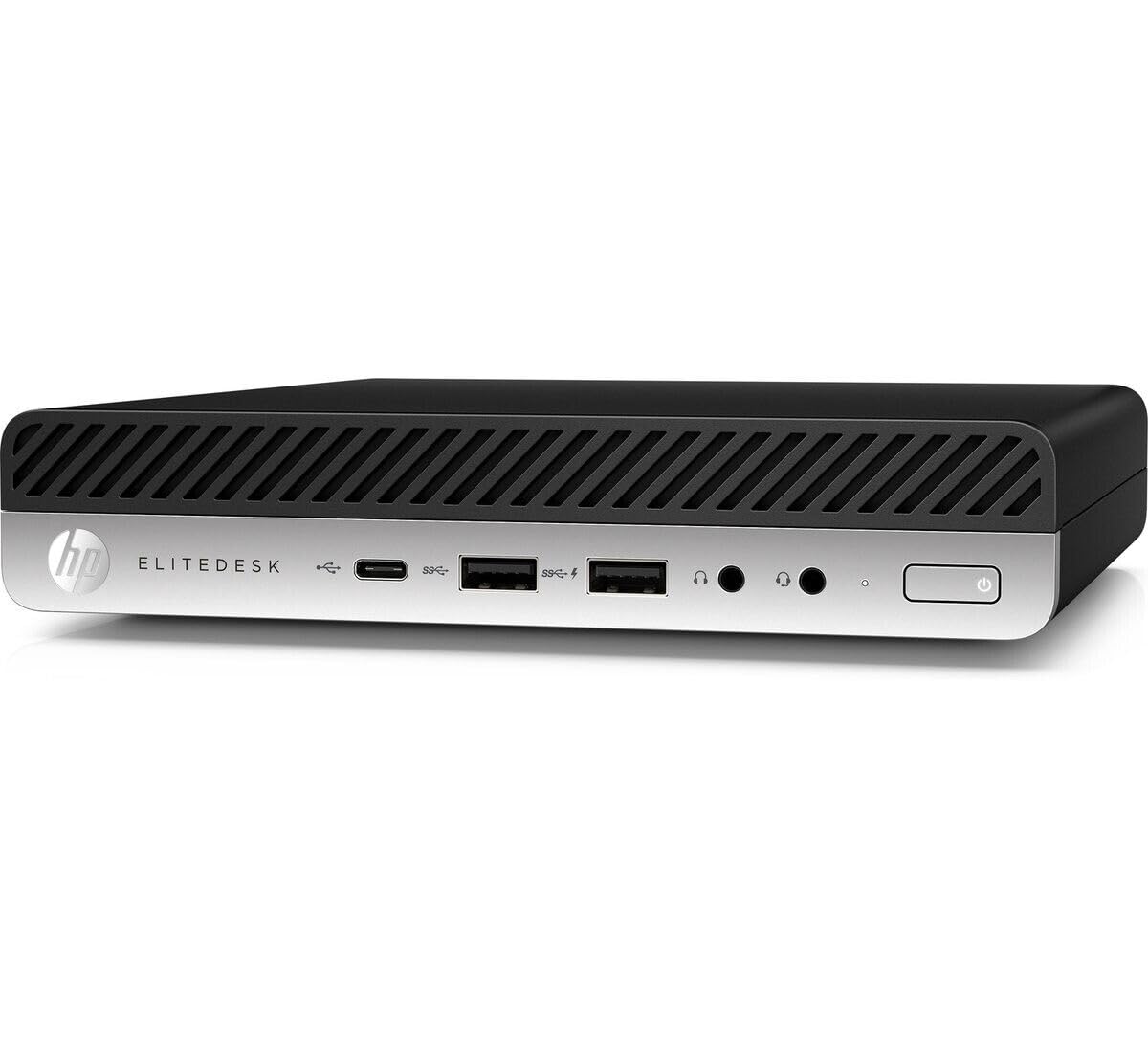 HP EliteDesk 705 G4 Mini, AMD Ryzen 5 Pro 2400GE 3.2GHz, 8GB RAM, 256GB Solid State Drive, Win10P64, (Renewed)