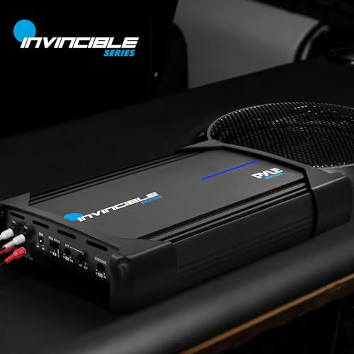 Pyle 9β Class AB Mosfet Amplifier - Invincible Series Monoblock Amp, 1 Channel 2000 Watts Max, Mosfet PWM Power Supply, High-Current Dual Discrete Drive Stages, Advanced Protection Circuitry