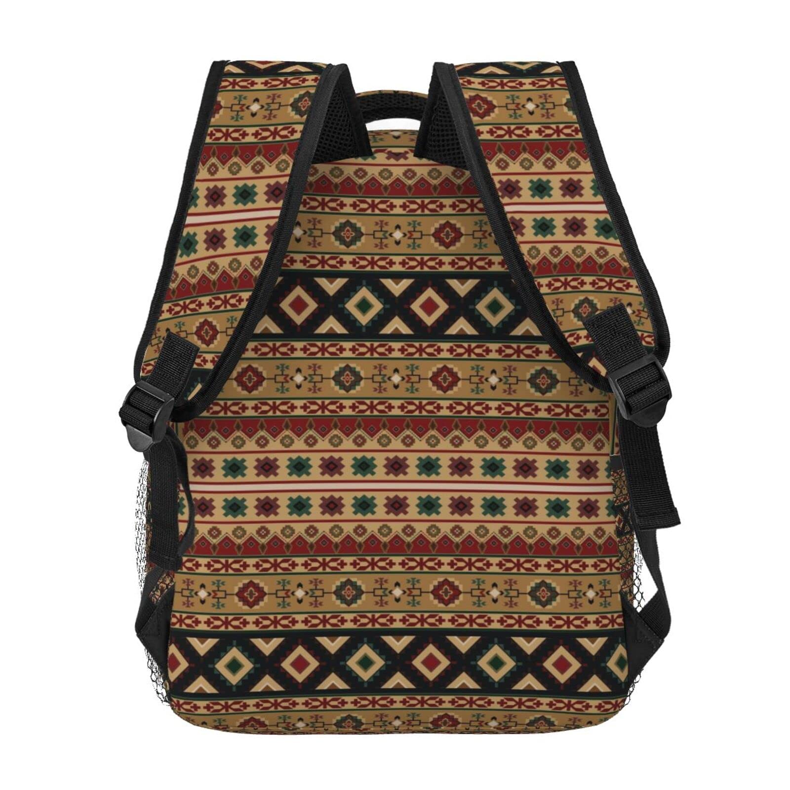 Juoritu Western Aztec Geometry Backpacks, Laptop Backpacks for Travel Work Gifts, Lightweight Bookbags for Men and Women