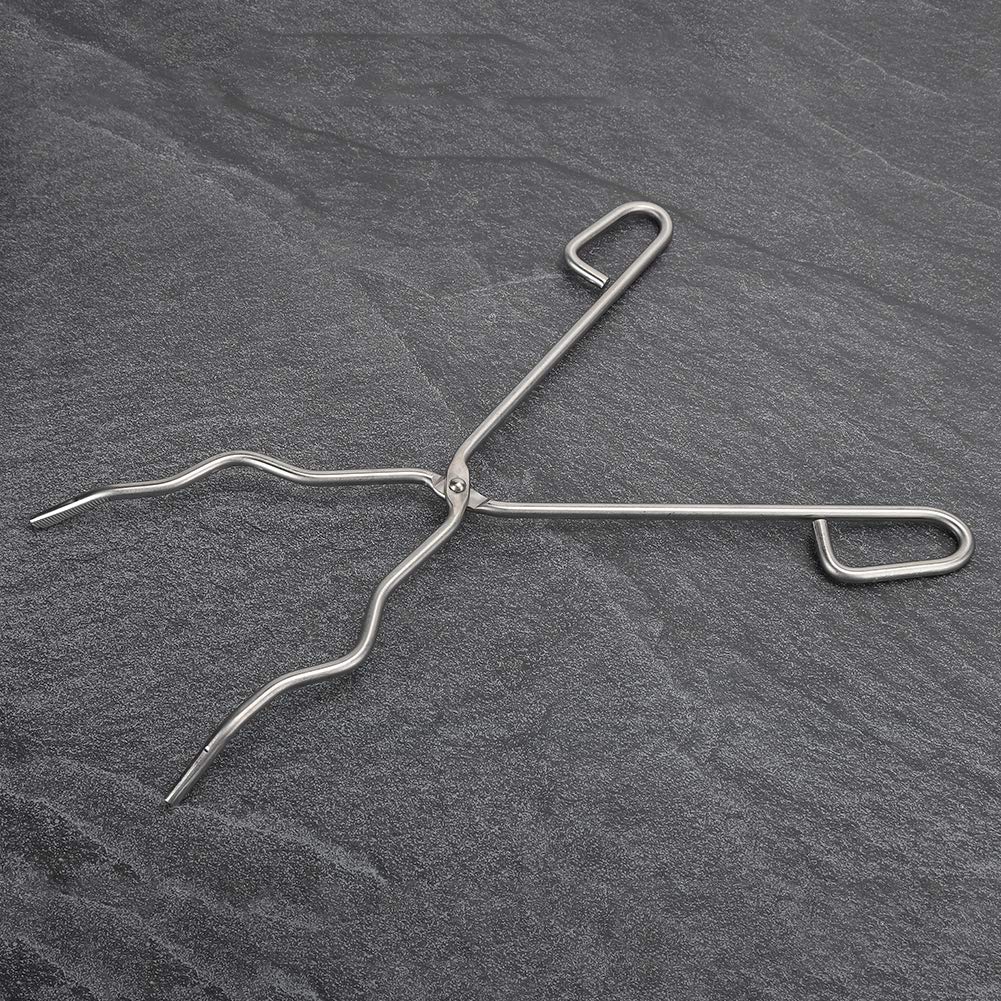STAINLESS STEEL CRUCIBLE TONGS 40CM LABORATORY SUPPLIES BEAKER HOLDING CLAMP HEAVY DUTY ERGONOMIC DESIGN