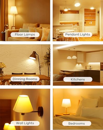 RAGFOZ G8 Halogen Light Bulbs 12 Pcs, 120V 20W G8 Xenon Under Cabinet Lighting Replacements, Dimmable T4 JCD G8 Base Bi-Pin 2700K Warm White