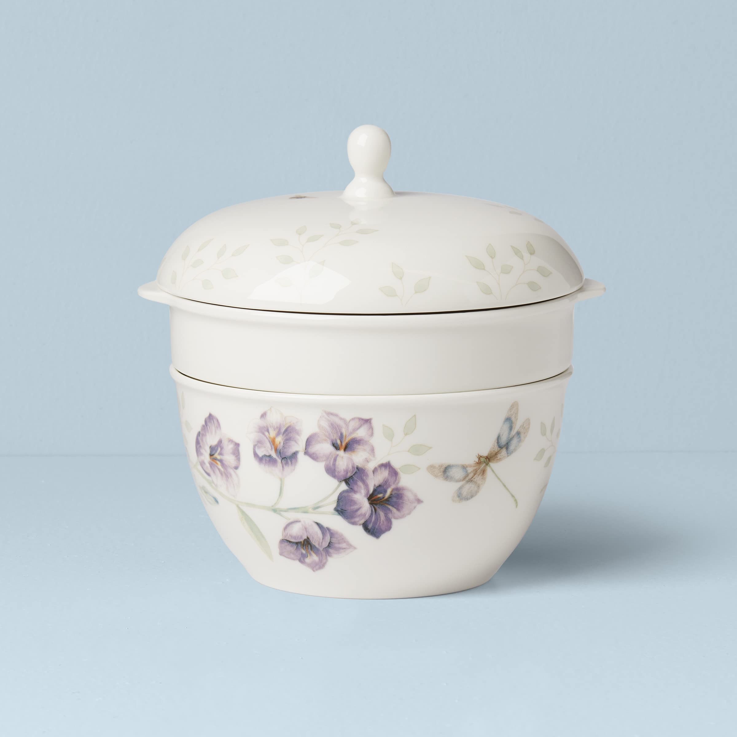 Lenox Butterfly Meadow 3-Piece Stackable Bowl Set, 3.05 LB, Multi
