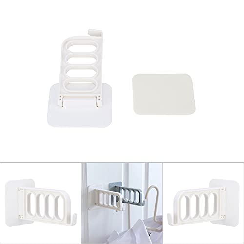 Tuzoo Laundry Rack, Adhesive Laundry Rack, Cloth Drying Rack Punch-Free Adhesive Laundry Rack for Home Door, Wall Bathroom(Beige)