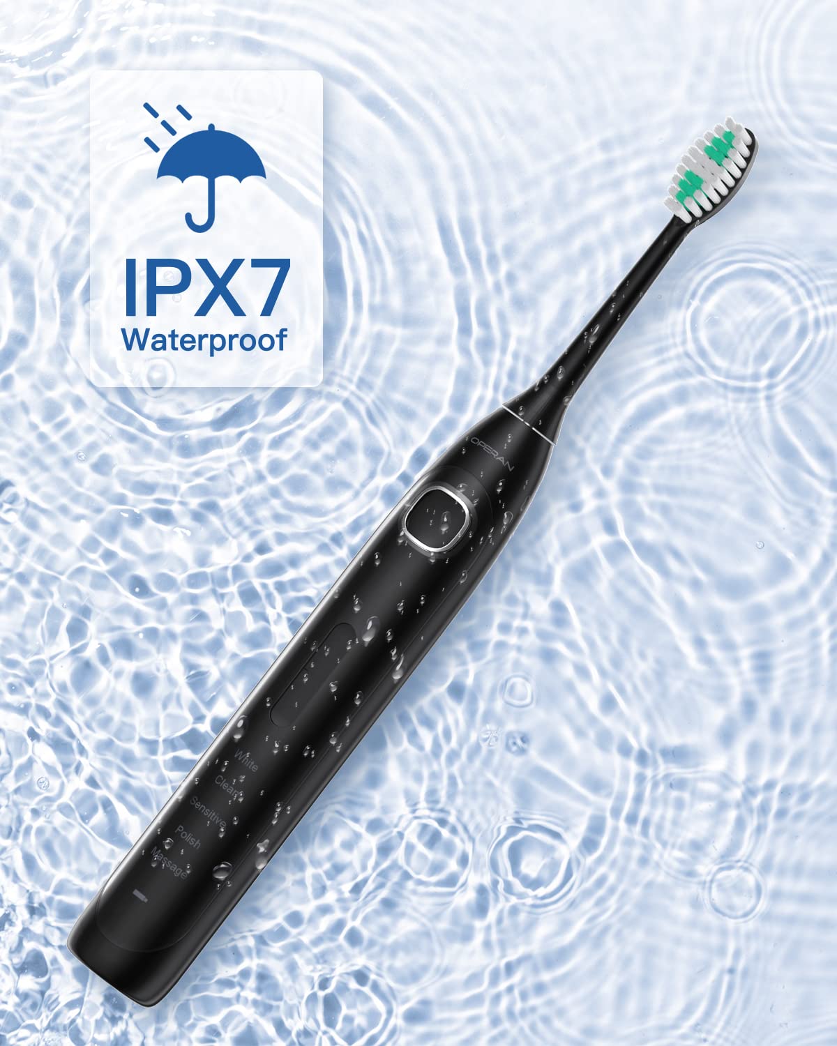 Operan Electric Toothbrush for Adults and Kids Deep Grey