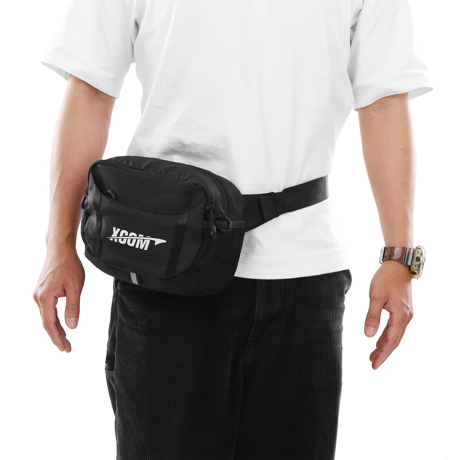 Mengk Disc Golf Bag Adjustable Disc Holder Waist Pack Fits Up to 5 Discs
