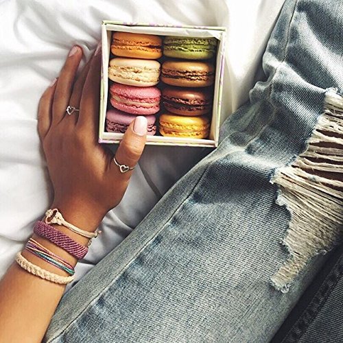 Pura Vida Good Vibes Bracelet - 100% Waterproof, Wax-Coated - with Iron-Coated Copper Charm
