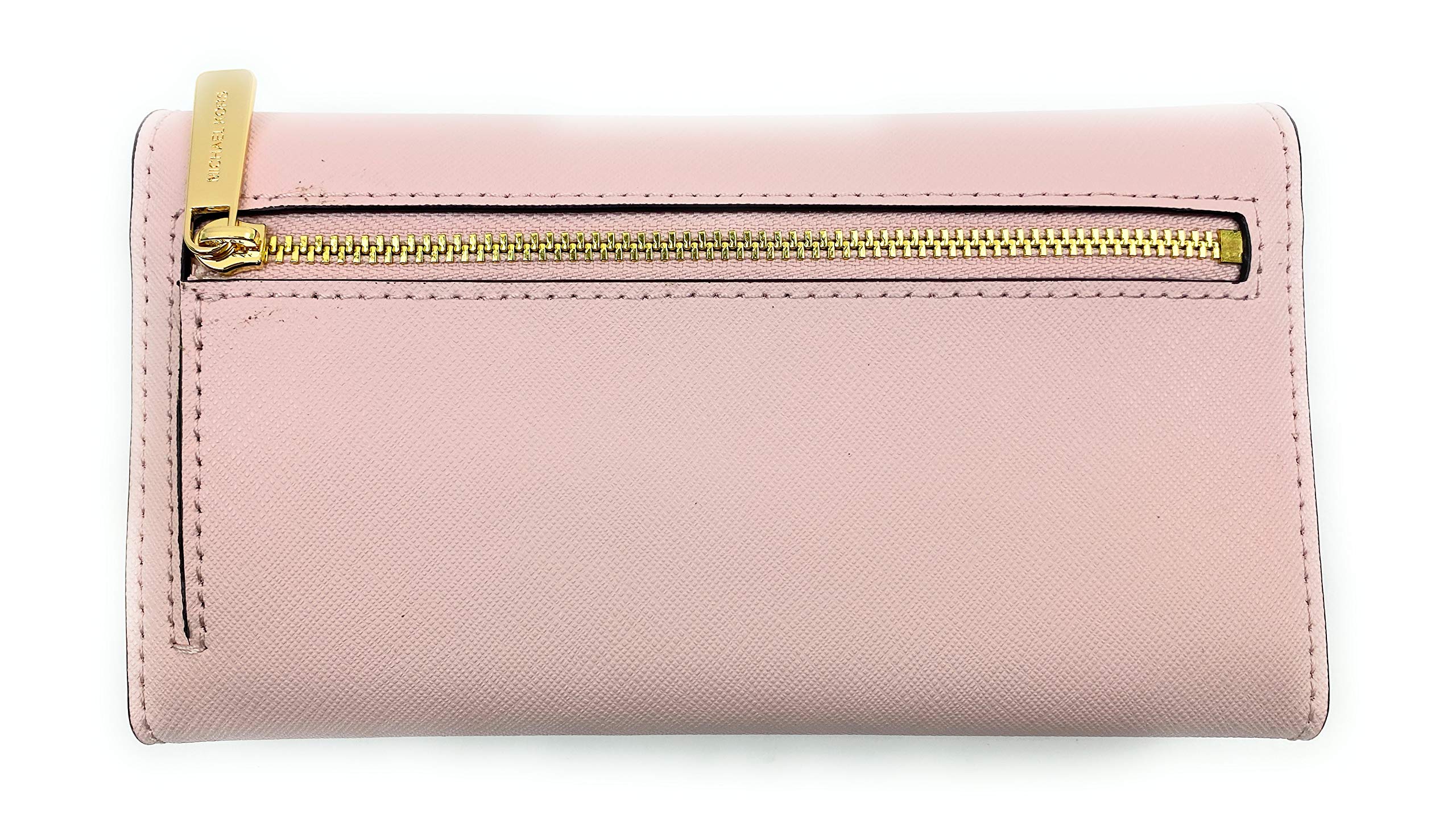 Michael Kors Women's Jet Set Travel Large Trifold Wallet (Powder Blush)
