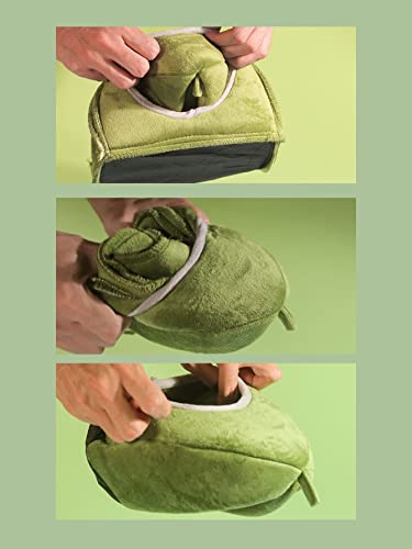 QWINEE Pet Portable Fruit House Hut Cozy Warm Sleeping Bed Hanging Nest Accessories for Hamster Guinea Pig Hedgehog Chinchilla Hamster and Small Animals Green One Size