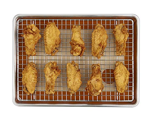 Mrs. Anderson’s Baking Professional Quarter-Size Baking and Cooling Rack, 8.5 x 12-Inches