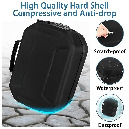 LYAUK Hard Carrying Case with Lock Compatible with Oculus Quest 2 Basic/Elite Version, Touch Controllers, and Other Accessories, Quest 2 Case with Shoulder Strap Suitable for Travel and Home Storage