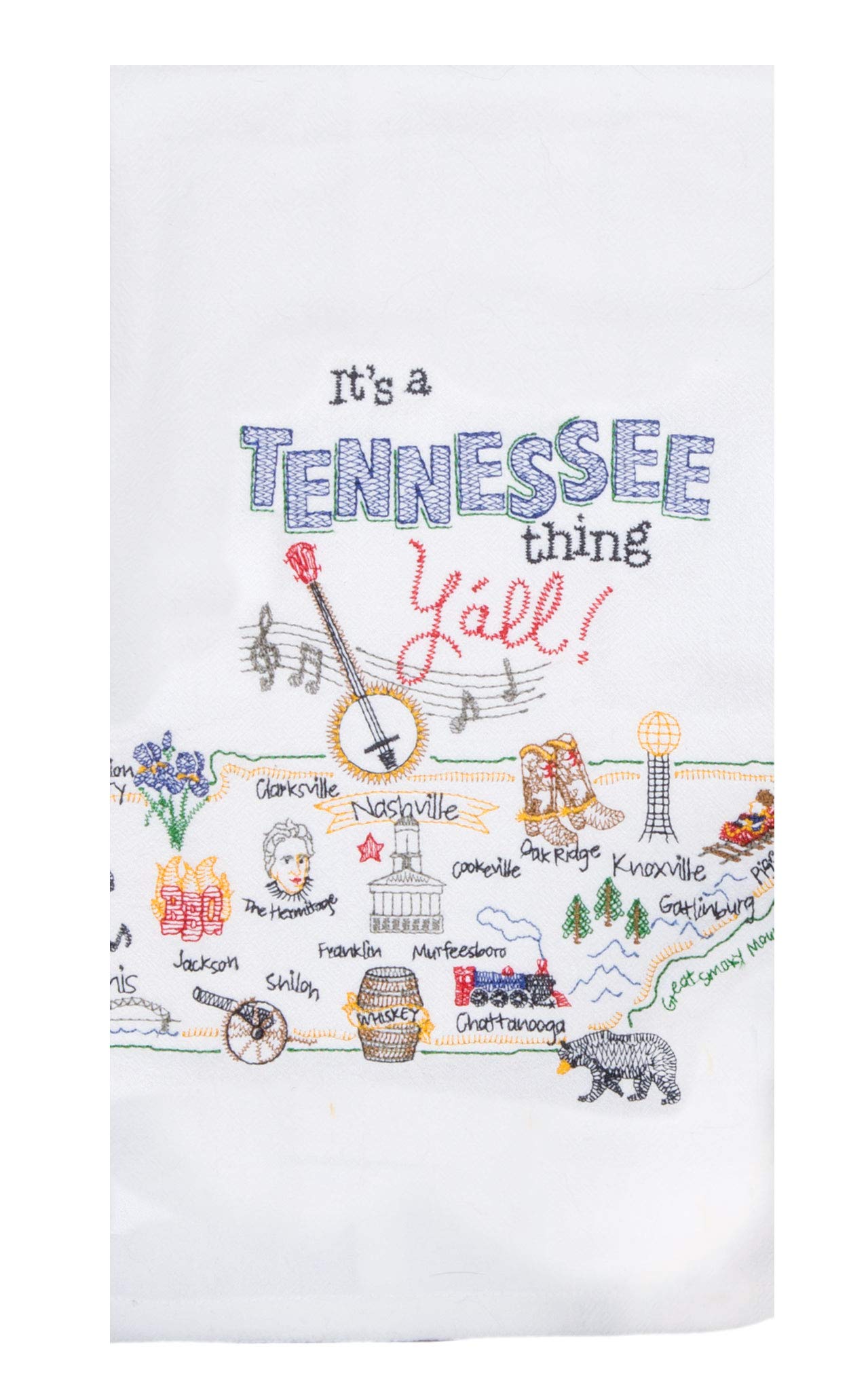 Kay Dee Designs ST Thing Tennessee EMB F/S Dish Towel, 17.5 x 28, Various