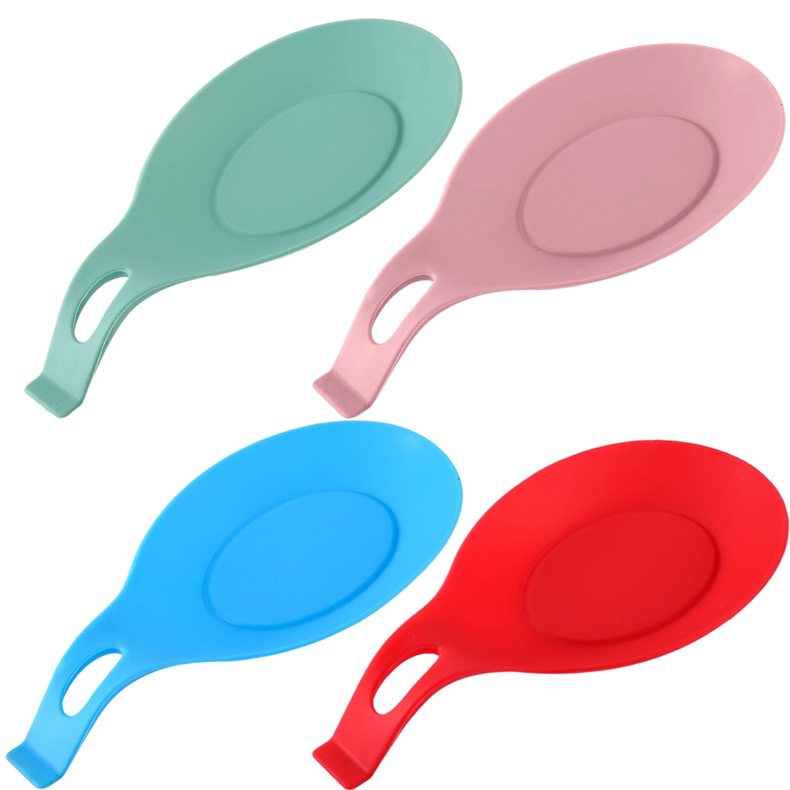 Silicone Spoon Rest for Stove Top, Kitchen Spoon Rest for Kitchen Counter, Coffee Spoon Rest, Heat Resistant Cooking Spoon Holder Stove Spoon Rest for Kitchen Utensils Ladles(size:B)