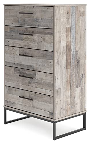 Signature Design by Ashley Neilsville 5 Drawer Chest, Light Brown