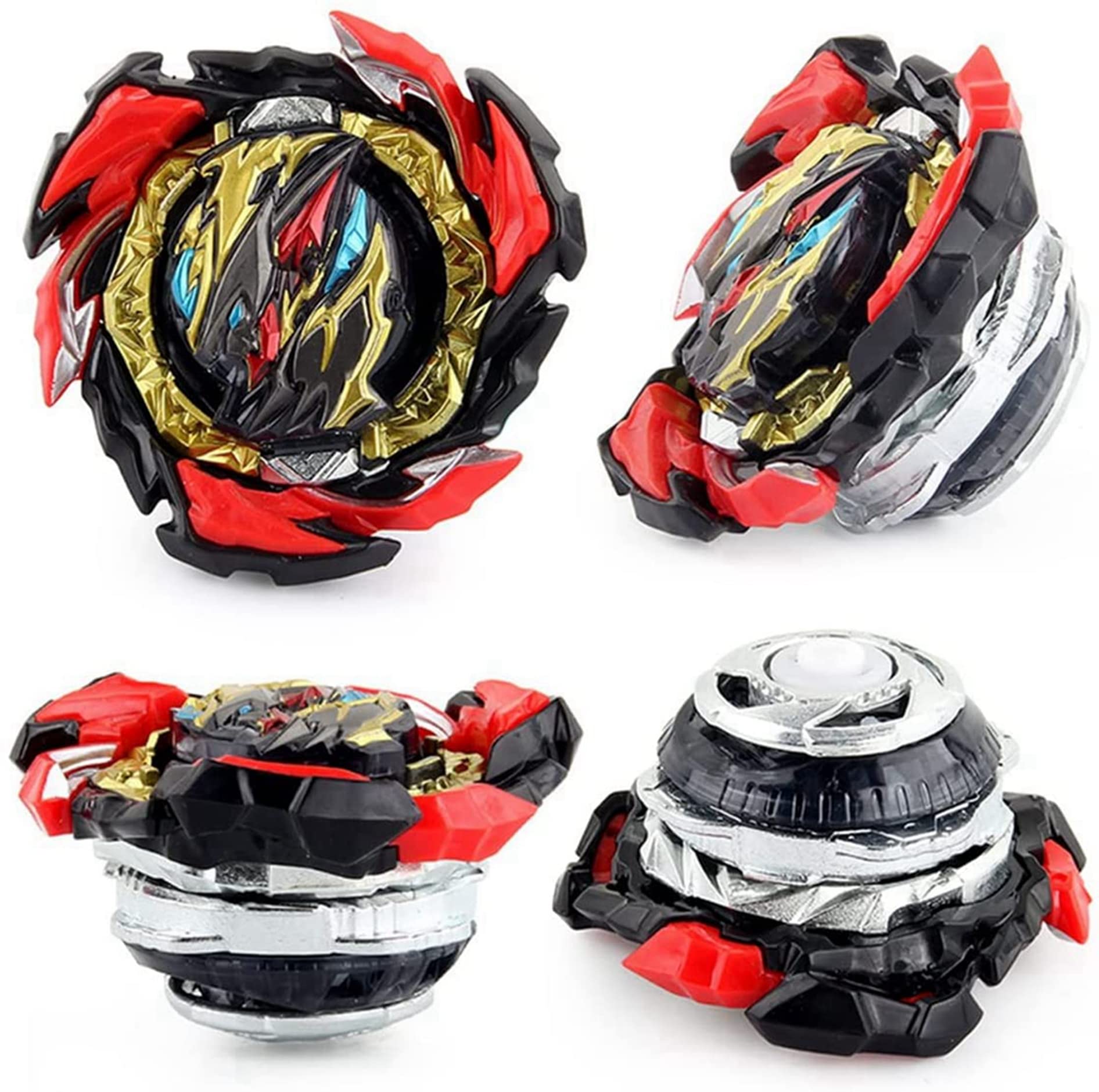 Left Right Sparking Launcher Bey Burst Evolution Battling Tops Blade Blades Lr String Launcher Grip DB B-191 Dangerous Belial All Might-2 Dynamite Battle Starter Set Gaming Toy Gifts for Boys
