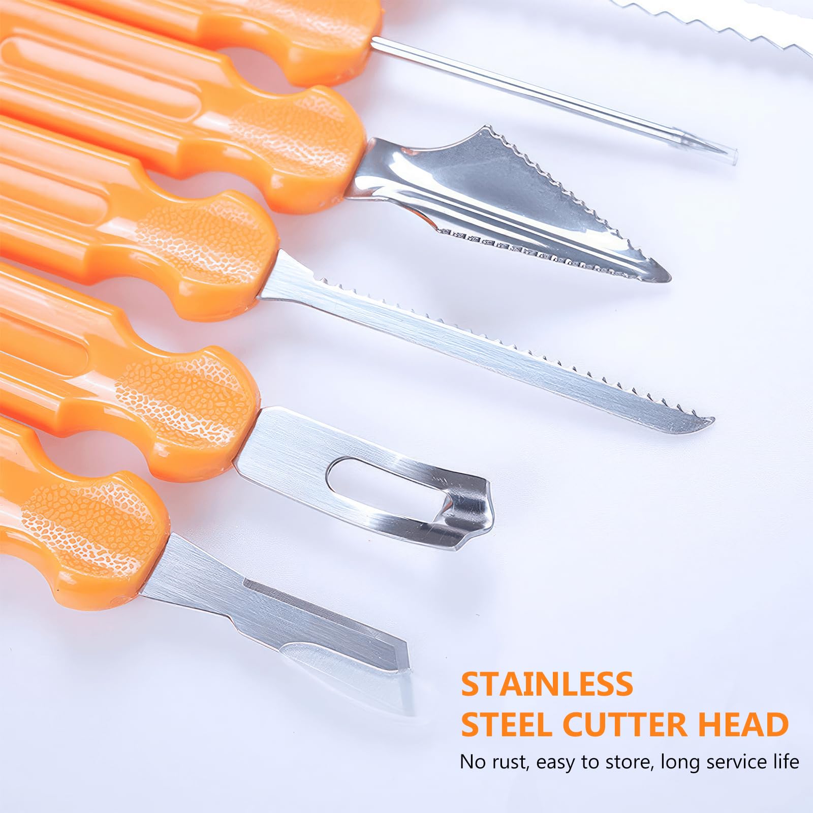 ONEVER Pumpkin Carving Kit Tools Halloween, Professional Heavy Duty Carving Set Pumpkin Carving Knife, Stainless Steel Double-side Sculpting Tool Carving Kit for Halloween Decoration for Halloween