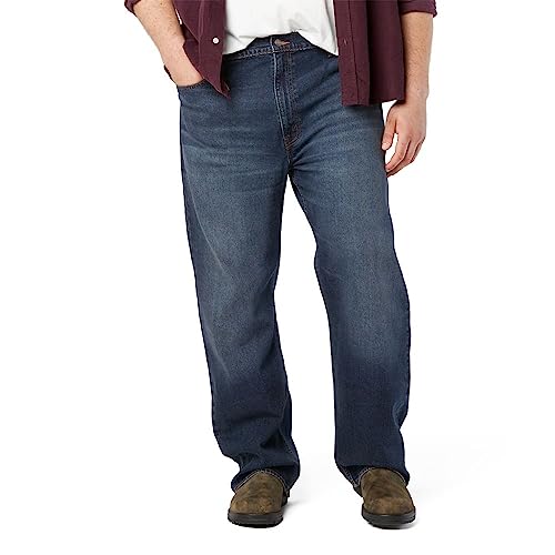 Signature by Levi Strauss & Co. Gold Label Men's Loose Fit Jeans, (New) Midnight Cavern, 36Wx30L