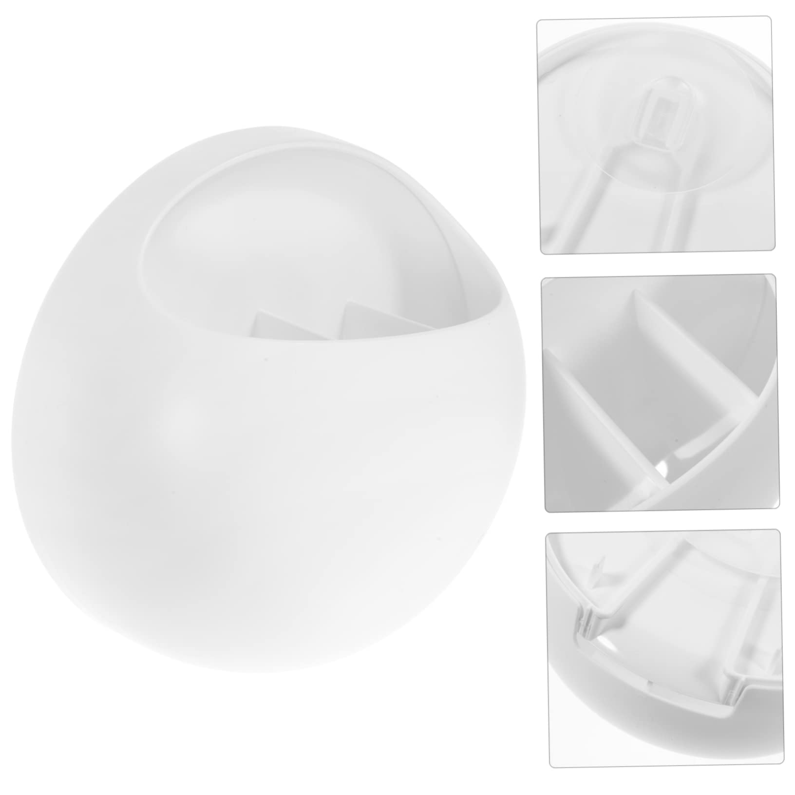 STOBAZA 5pcs Box Wall-Mounted Storage Box Floating Remote Holder Phone Holders Phone Holder Stand Wall Mount Phone Bracket Charger Holder Cabinet Office White Pp