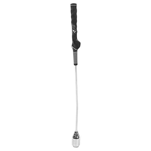 MIWEITOO Stainless Steel Golf Swing Training Grip Trainer Pole Bar Correct Posture Weight Adjustable Golf Swing Trainer Aid for Indoor Practice Chipping Hitting Golf Accessories