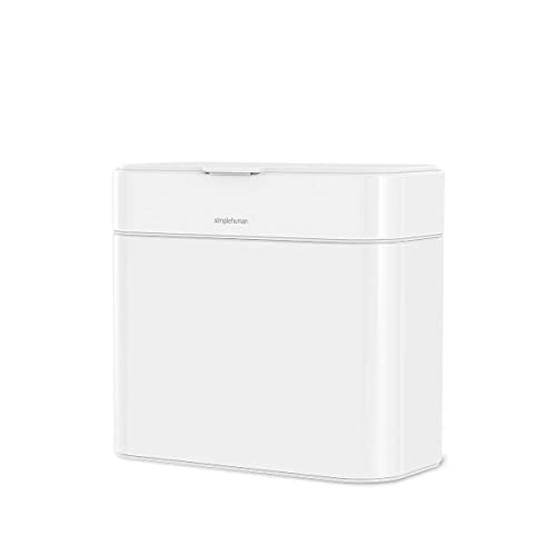 simplehuman Compost Caddy, Detachable and Countertop Bin, 4 Liter / 1.06 Gallon, White