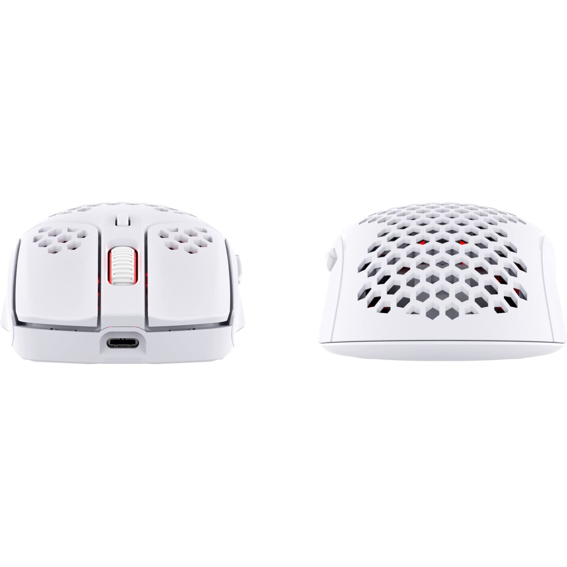 HyperX Pulsefire Haste – Wireless Gaming Mouse – Ultra Lightweight, 62g, 100 Hour Battery Life, 2.4Ghz Wireless, Honeycomb Shell, Hex Design, Up to 16000 DPI, 6 Programmable Buttons – White (Renewed)