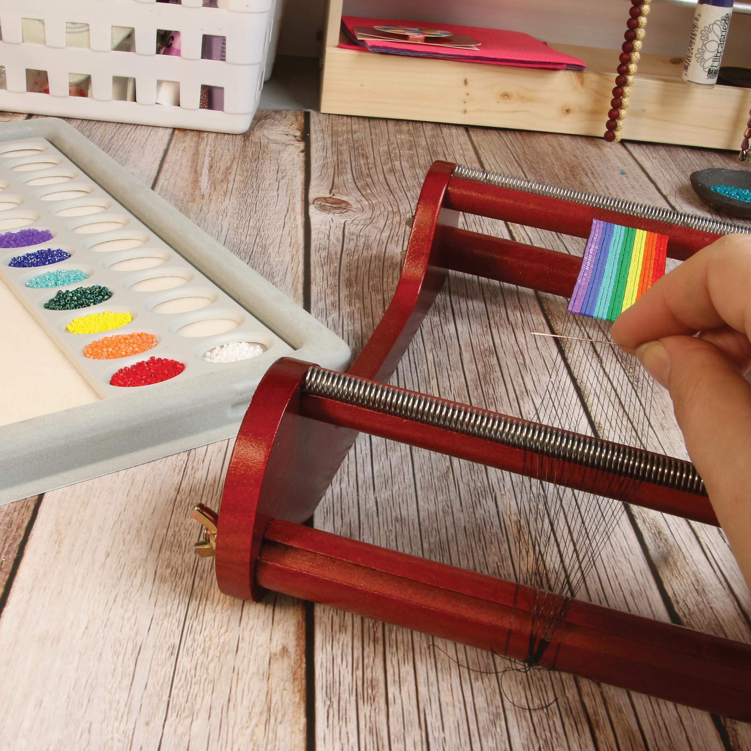 The Beadsmith Seed Bead Project Sorter – Basic Elements – 24 Holes – 11” x 3.13” x .12” – 2 Trays Per Pack – Use with Bead Mats to Create Compartments to Keep Seed Beads Organized