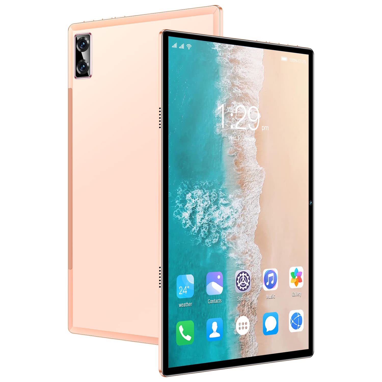 Pad G18 Tablet, 10.1” IPS Full HD Display,8GB+ 256 GB, Updated Octa-Core Processor, for Movies and Books, WiFi, Dual-SIM Support(2022 Release), Golden