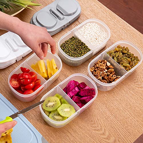 Refrigerator Organizer Bins with Lids - Fridge Freezer Space Organization Storage Rack Shelf Kitchen Box Hot, Clear Storage Containers for Cabinet, Kitchen Organization