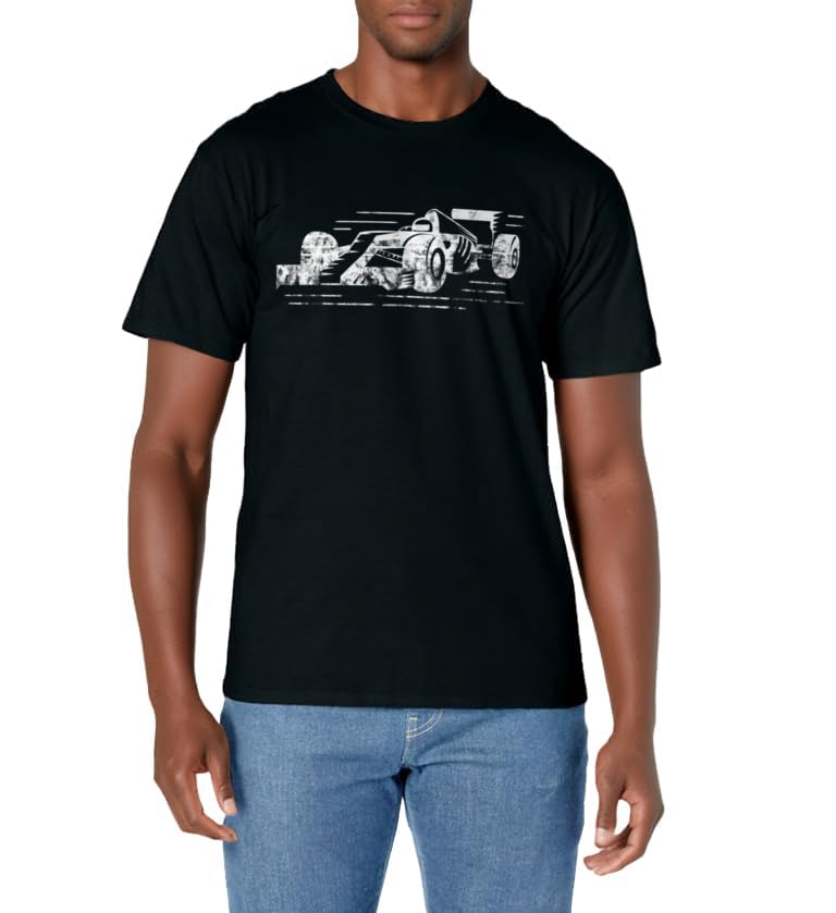 Formula Racecar Distressed Style Racing T-Shirt