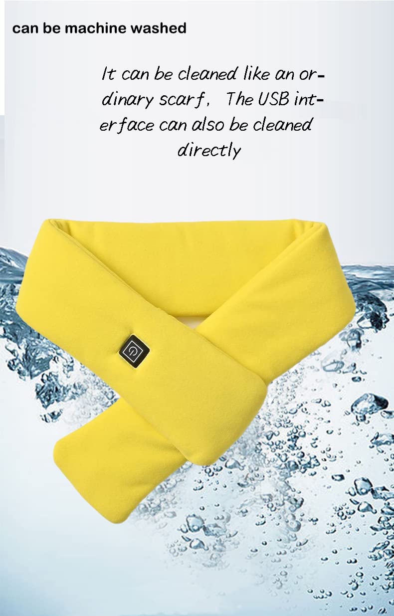 hYwecy Neck Heating Pad Heated Scarf-Three Temp Setings-Heating Scarf for Men/Women (black)