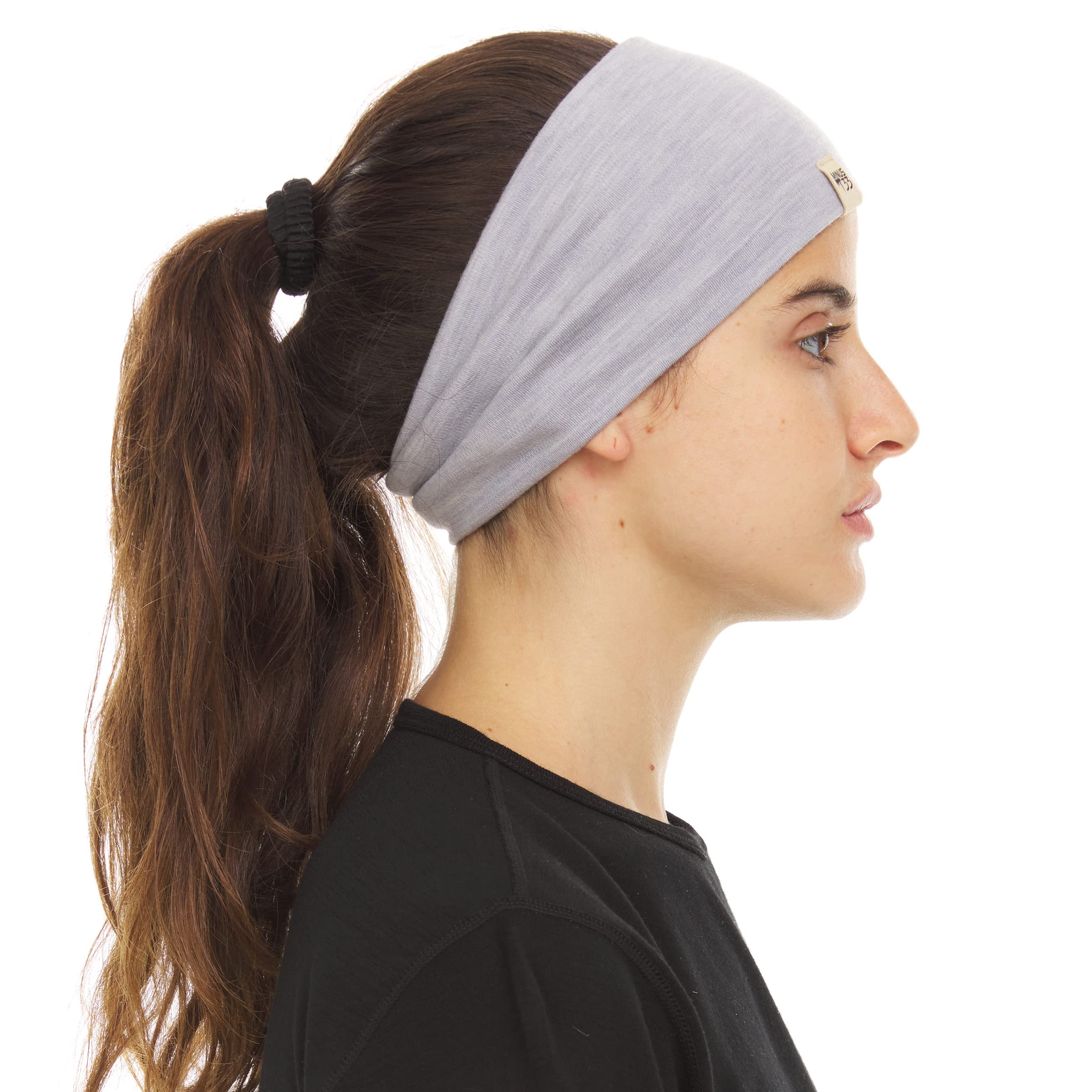 Merino Wool Reversible Headband Dark Purple/Radiant Violet One Size