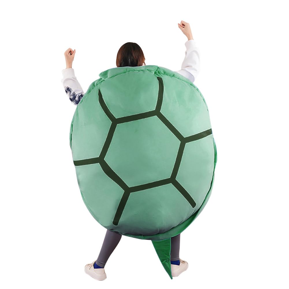 SEAHOME Wearable Turtle Shell Pillows๏ผTurtle Plush Pillow Stuffed Animal Costume for Kids Adults ๏ผ Plush Toy Funny Dress Up Creative Gifts (Green, 51 inch)