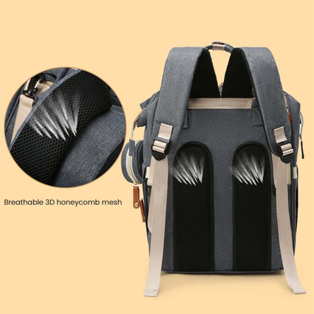 MEUHX Baby Diaper Bags Stroller Pocket Mother Large Capacity Travel Nappy Backpacks Convenient Nursing Bag
