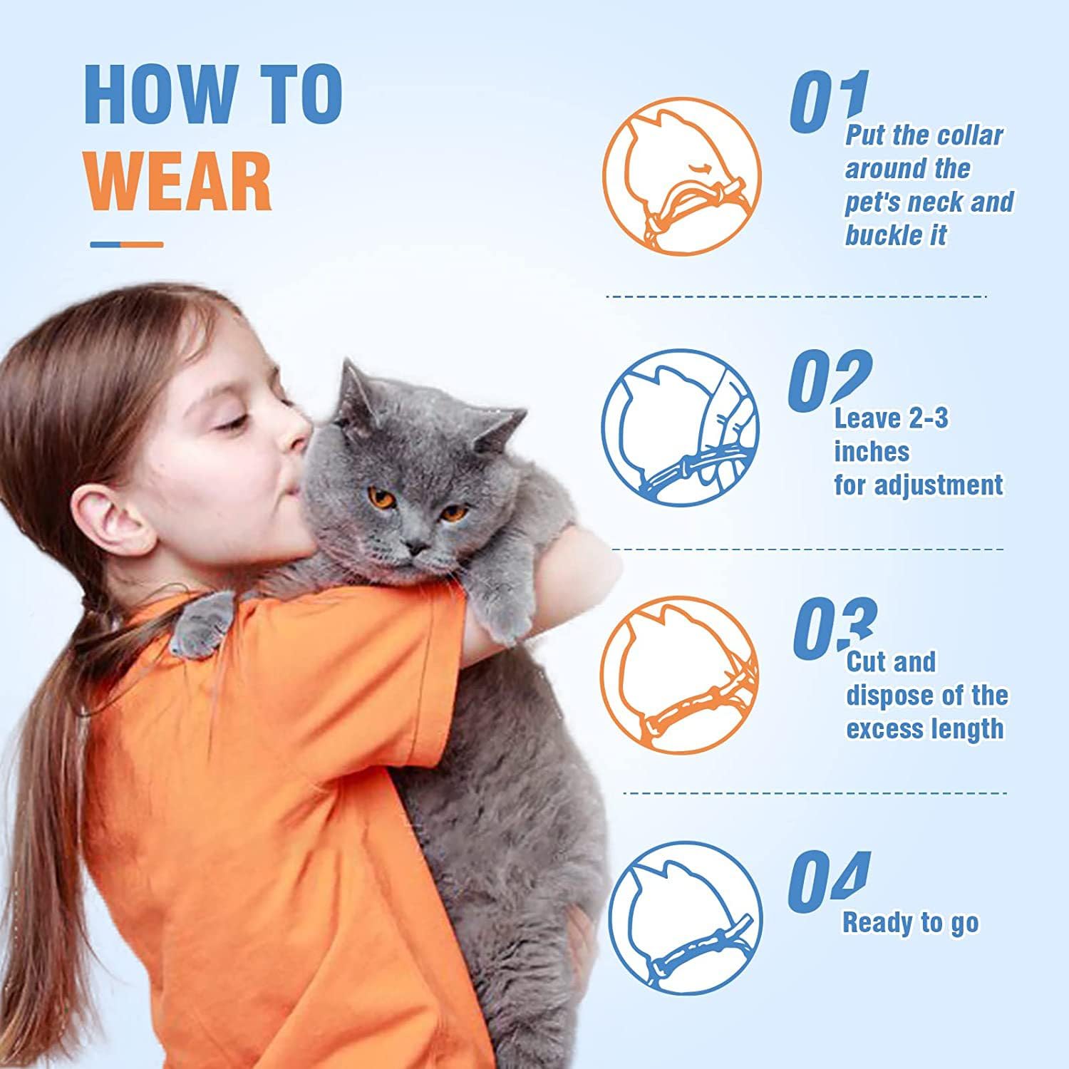PAIFAC Calming Collar for Cats,Long-Lasting Pheromone Collar Help Calm Relax and Comfortyour Cat, Ease Anxiety,4 Pack