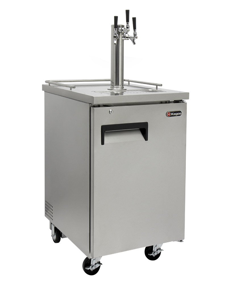 Kegco kegerator, Triple Tap, Stainless Steel