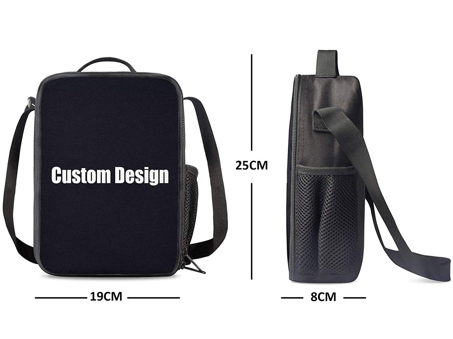 KiuLoam Solar System Planets Kids Small Lunch Box Children's Insulated Lunch Bag with Zipper Shoulder Strap Cooler Lunch Tote for Boys Girl Preschool Office Picnic