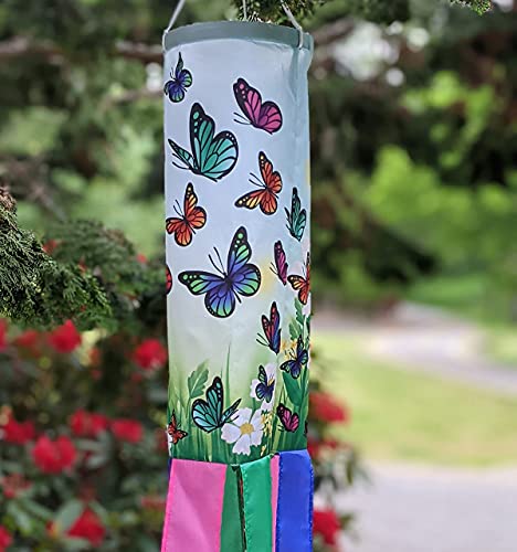 Madrona Brands Butterfly Windsock | Durable Outdoor Hanging Decoration | Yard, Garden, Patio, Lawn and More | 60 Inch