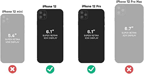 OtterBox Defender Series Screenless Edition Case for iPhone 12 & iPhone 12 Pro (Only) - Case Only - Non-Retail Packaging - Teal Me About It (Guacamole/Corsair)