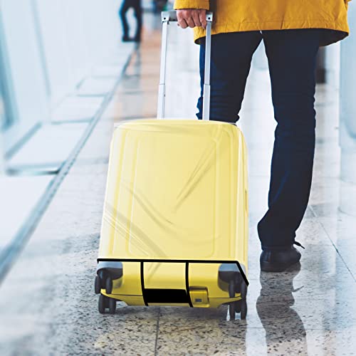 Sherr 3 Pieces Clear Luggage Covers for Suitcase Waterproof Luggage Protector Luggage Protective Cover for Travel (Fits Most 20" to 28" Luggage)