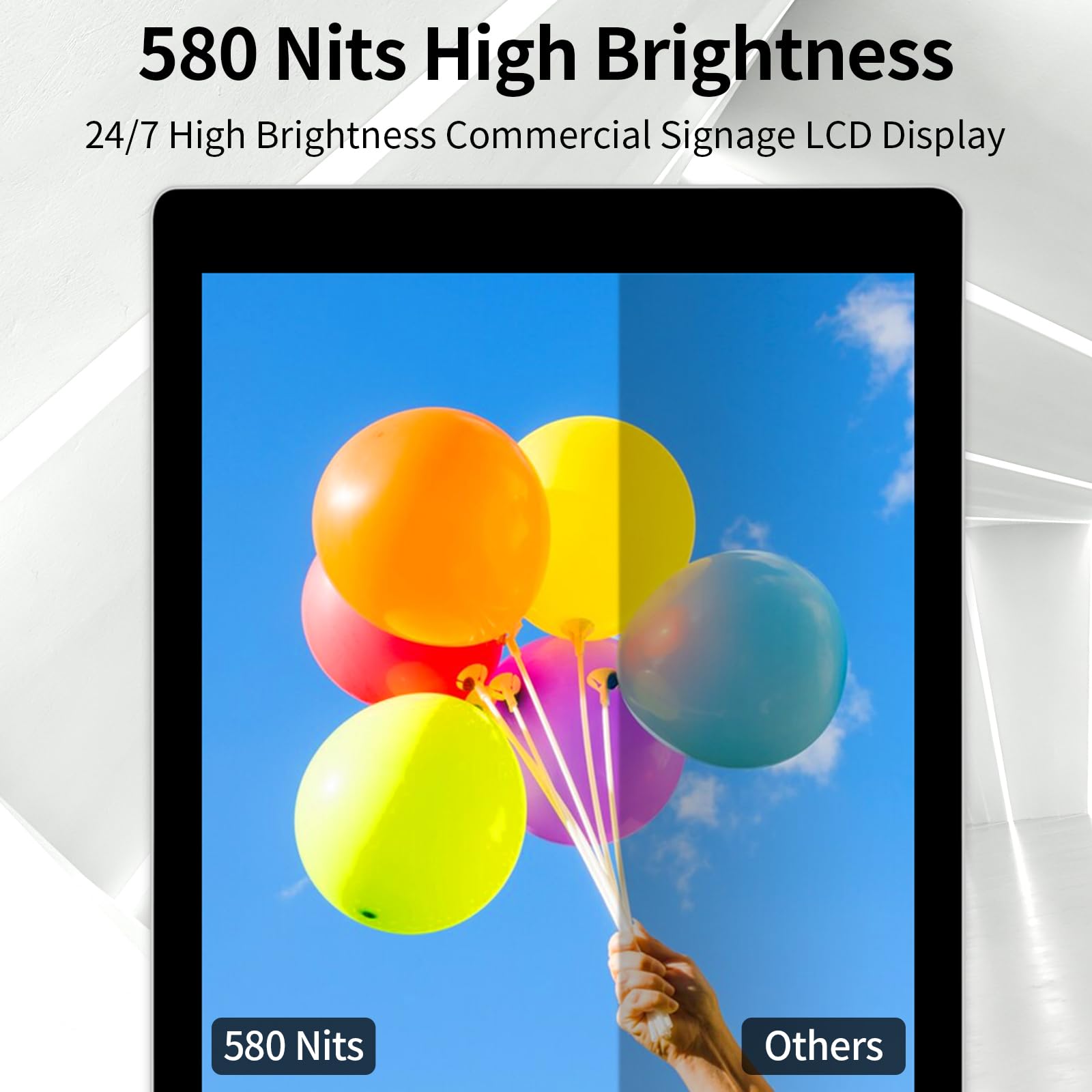 PWR4GTR 65 Inch Touchscreen Digital Signage Display and 43 Inch Digital Signage Kiosk