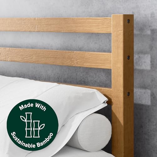 Zinus Leah Bamboo Platform Bed Frame, No Box Spring Needed, Wood Slat Support, Easy Assembly, Full